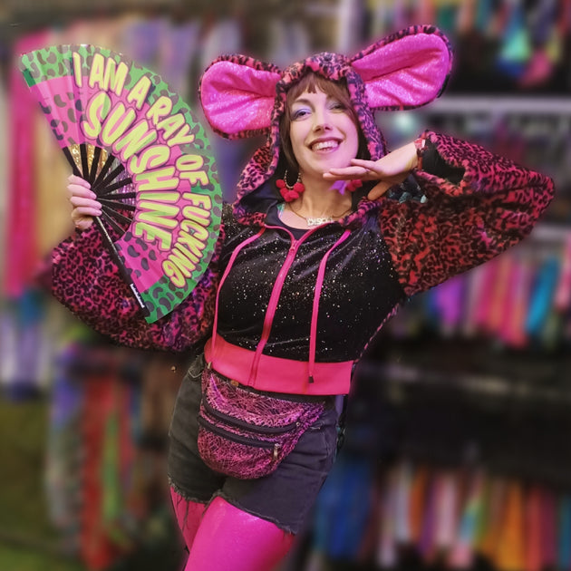 Gold Leopard Print Faux Fur Hoody | Men / Woman | State of Disarray ...